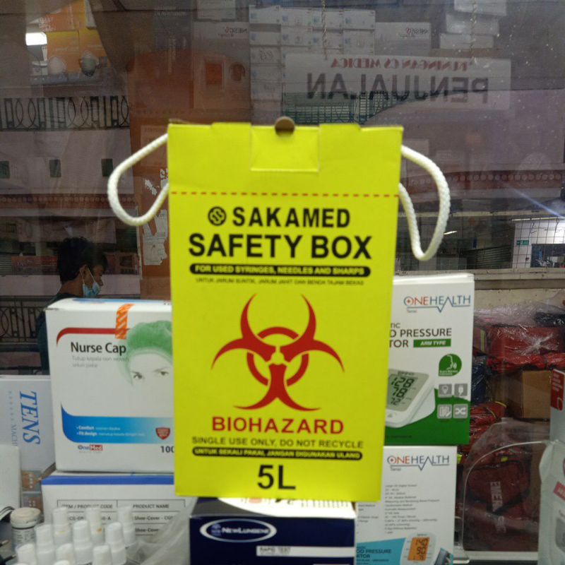 Jual safety box Biohazard 5L | Shopee Indonesia