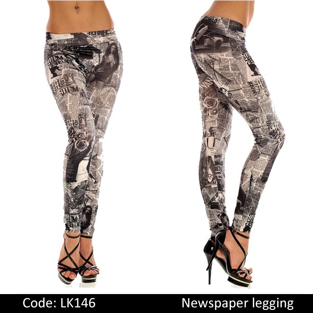 Jual lk146 legging motif koran | Shopee Indonesia