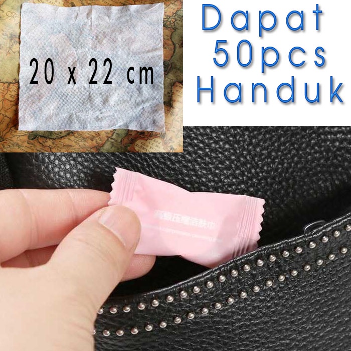 Jual Handuk Cebok wanita Travel sekali pakai 50pcs Mini Travel ...