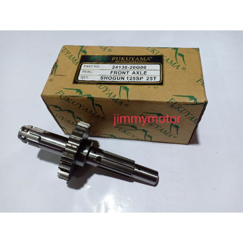 Jual AS GEAR GIR DEPAN FRONT AXLE 25T SHOGUN 125SP MEREK FUKUYAMA HIGH ...