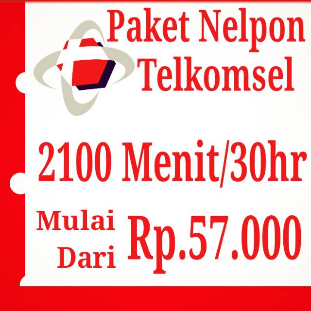 Jual Paket Nelpon Telkomsel 2100 Menit 30 Hari 1bulan / 30hari paket ...