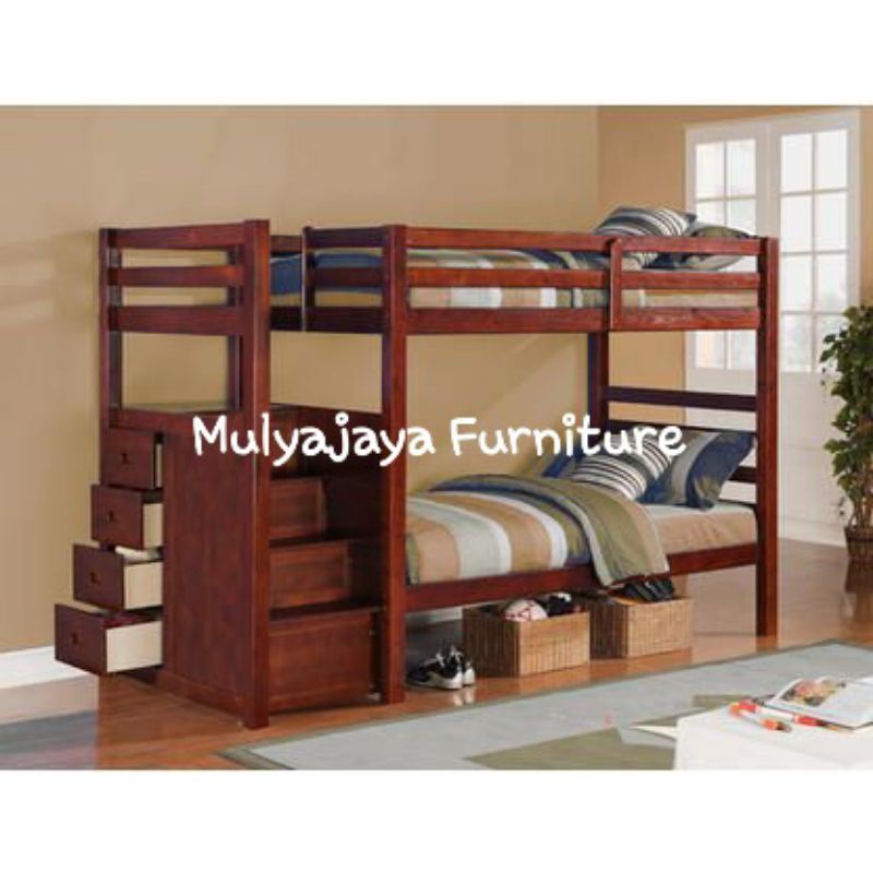 Jual RANJANG TINGKAT TANGGA LACI KAYU JATI SOLID | Shopee Indonesia