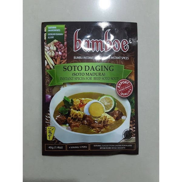 Jual Bamboe Soto Daging 40gr (1 Box = 24 Pcs) | Shopee Indonesia