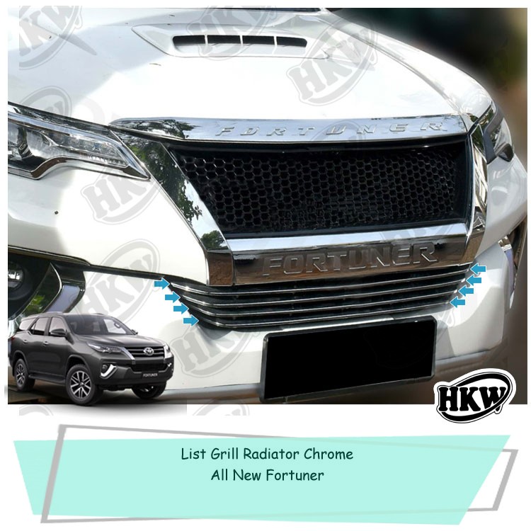 Jual List Grill Radiator Front Grill Radiator Trim Chrome Mobil All New ...