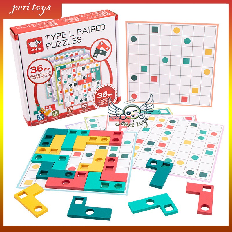 Jual Mainan Edukasi Anak/Mainan Puzzle/ Type L Paired Puzzles 2025-1 ...