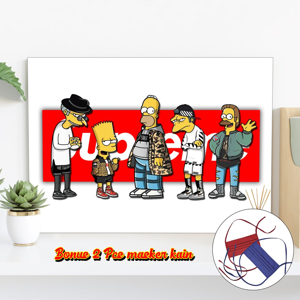 Jual WALL DECOR / HIASAN DINDING / POSTER THE SIMPSON SUPREME PAPAN MDF ...
