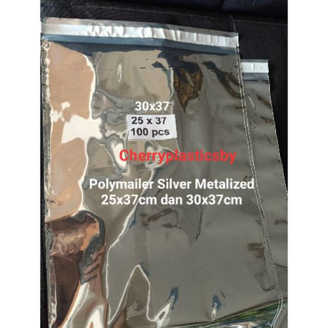 Jual Polymailer Silver METALIZED Packing Olshop 25x37 dan 30x37cm pak ...