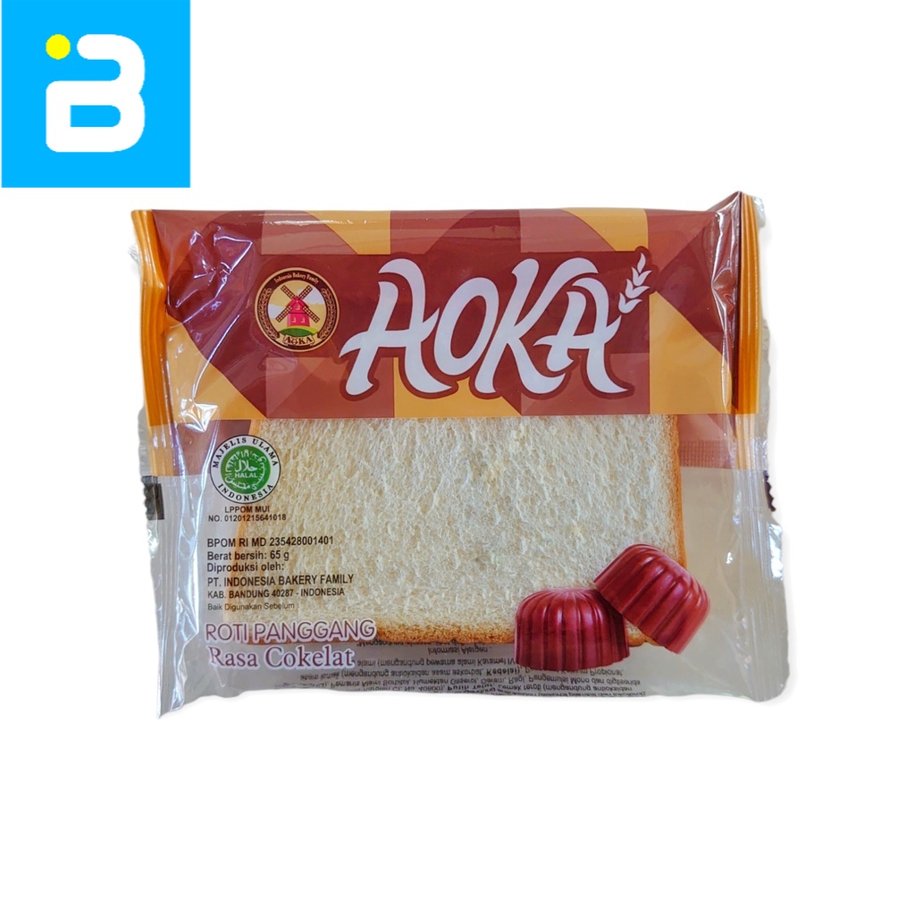 Jual Aoka Roti Panggang Rasa Coklat 65 G | Shopee Indonesia