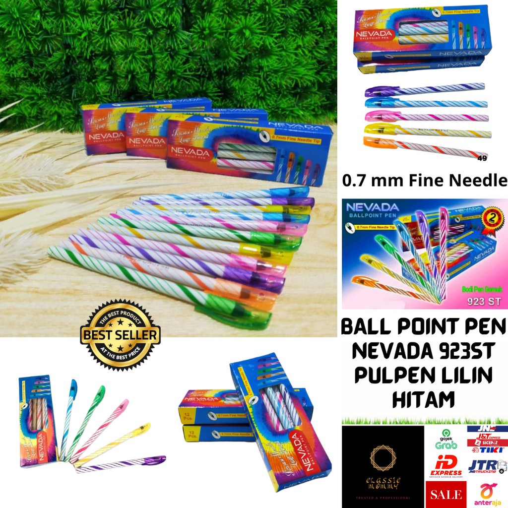 Jual Pulpen Pen Bolpen Ballpoint Lilin Nevada 923 ST 0.7 mm Fine Needle ...