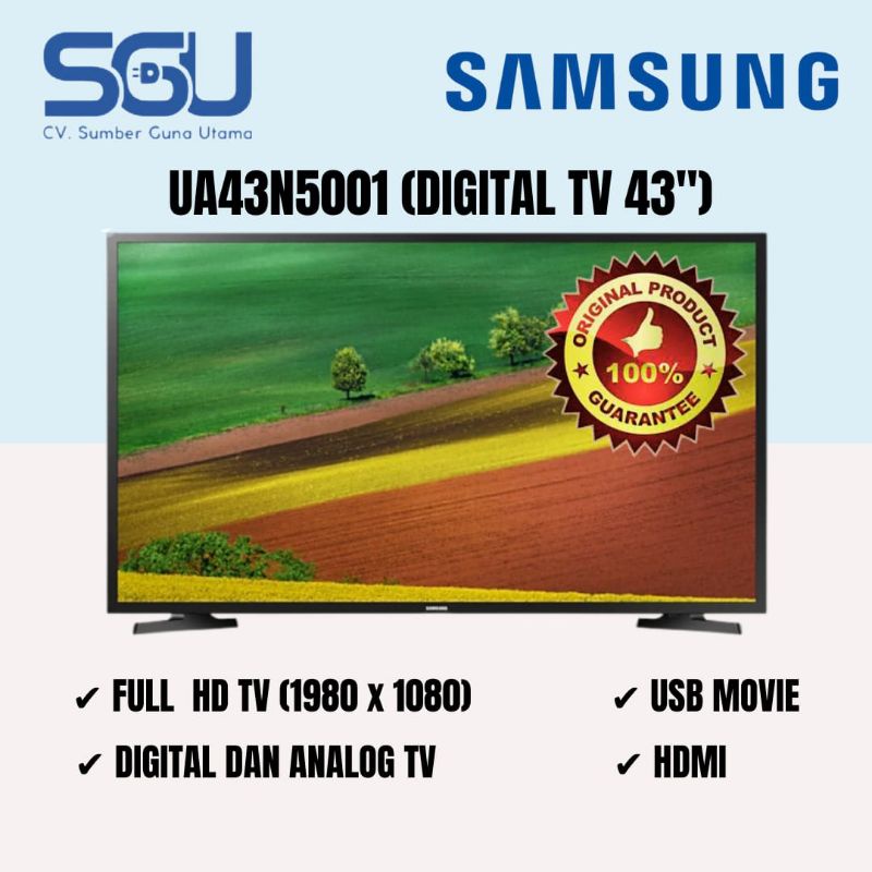 Jual Samsung 43N5001 Led tv 43" Full HD Digital Tv UA43N5001 | Shopee Indonesia