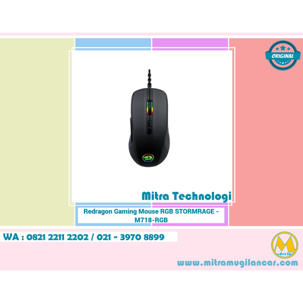 Jual Redragon Gaming Mouse RGB STORMRAGE - M718-RGB | Shopee Indonesia