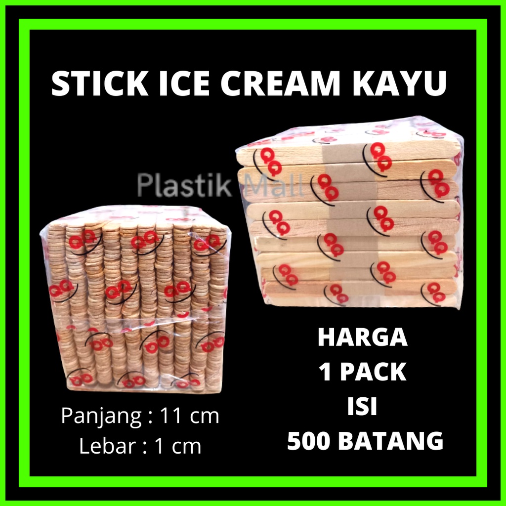Jual (500pcs) Stick Es Cream Kayu / Stik Es Krim Pudding | Shopee Indonesia