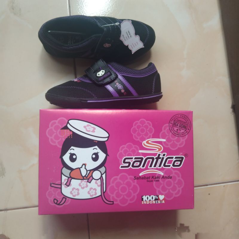 Jual sepatu sekolah anak perempuan cantik Santica michiko minori hitam ...