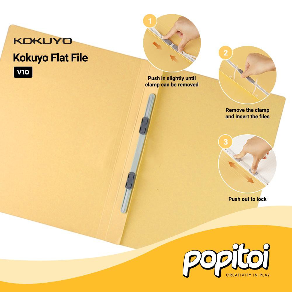 Jual KOKUYO FU-V10 Flat File A4 Binder File Folder Map Jepit 2 Lubang Dokumen Document | Shopee ...