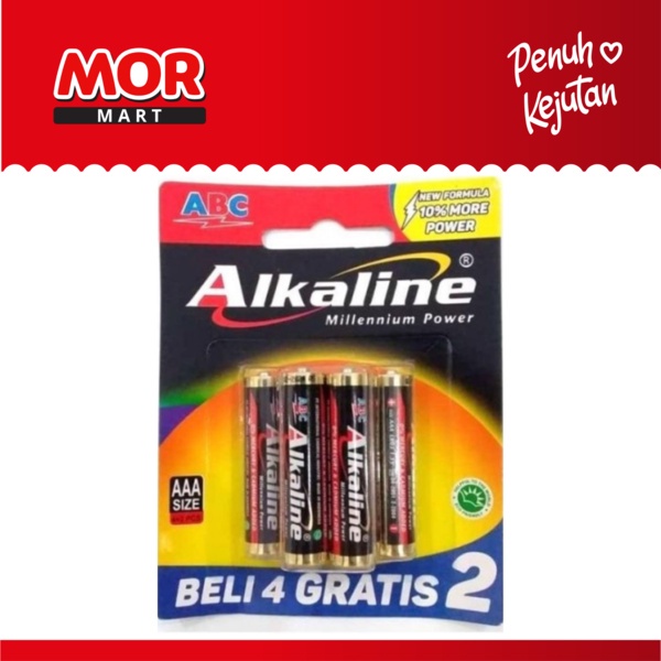 Jual ALKALINE Millennium Power Batrai AAA / A3 (Beli 4 Gratis 2) LR03 ...