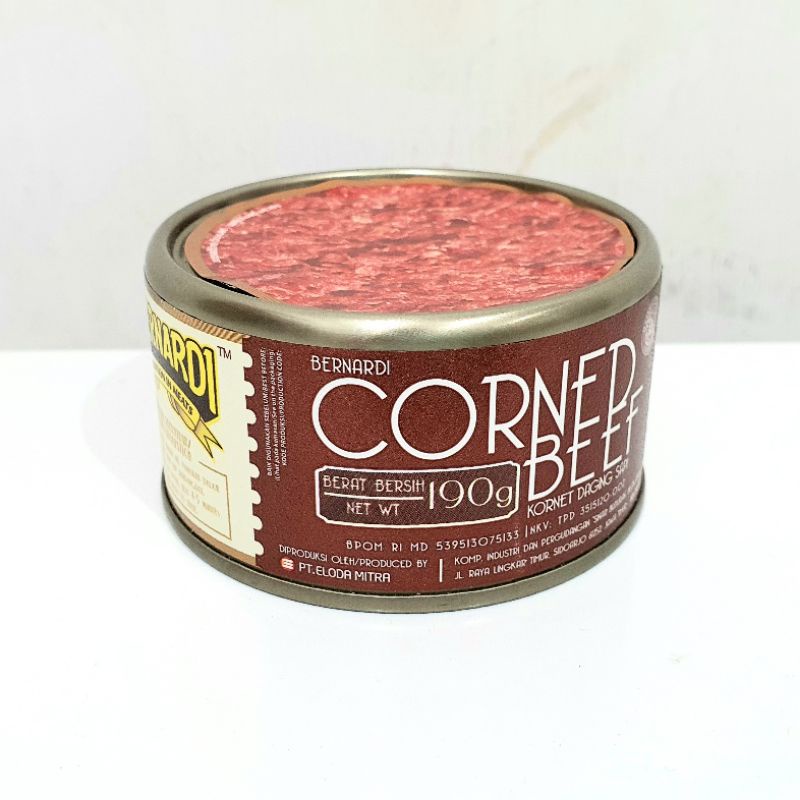 Jual Bernardi Corned Beef Kornet Sapi 190g | Shopee Indonesia