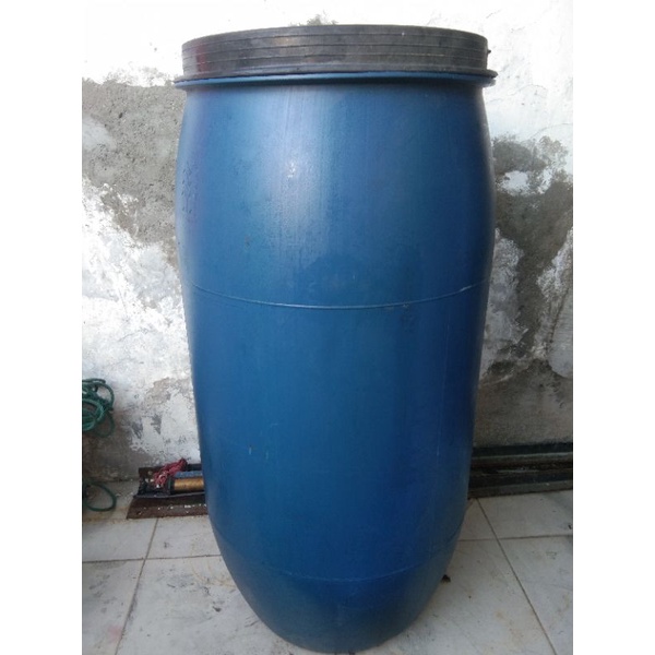 Jual Tong Biru 150L/Drum Biru/Tempat sampah/Tempat fermentasi/Tampungan ...