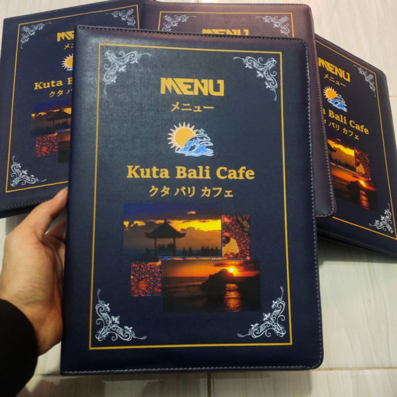 Jual Ready Buku Menu Restoran / Cafe / Resto / Bahan KULIT PLASTIK A4 ...