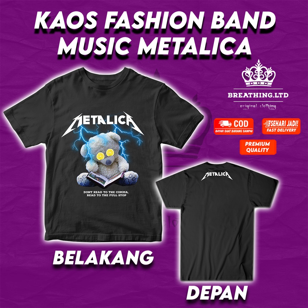 Jual KAOS BAND / KAOS METALICA SERIES / METALICA / BAJU MUSIK METAL ...