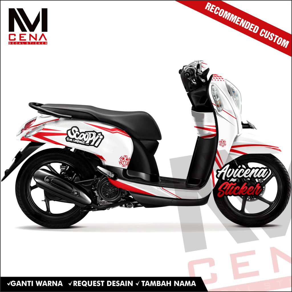 Jual Sticker Decal scoopy full body Decal Sticker Scopy New Fi 2014 ...