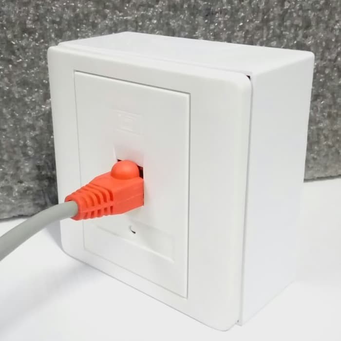 Jual FACE PLATE UTP+MODULAR CAT 6 +OUTBOW/OUTLET UTP+MODULAR +OUTBOX ...