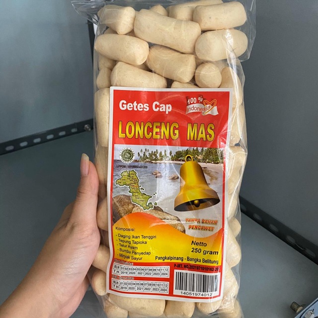 Jual Getas Bangka Panjang Cap Lonceng Mas - Getes Ikan Tenggiri - Snack ...