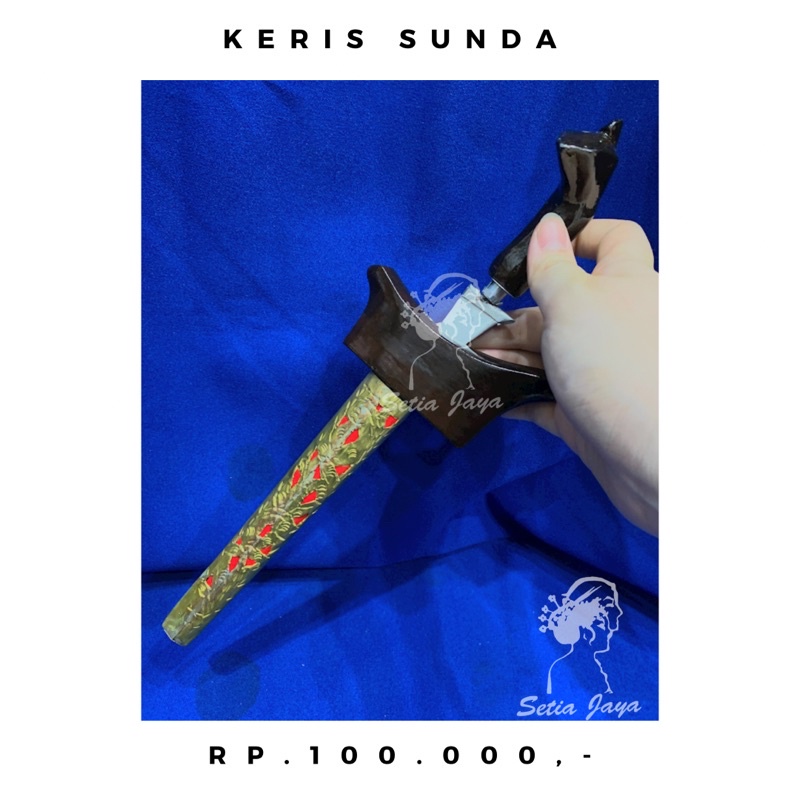 Jual Keris Penganten Sunda/ Keris Ukir Sunda Pendek | Shopee Indonesia