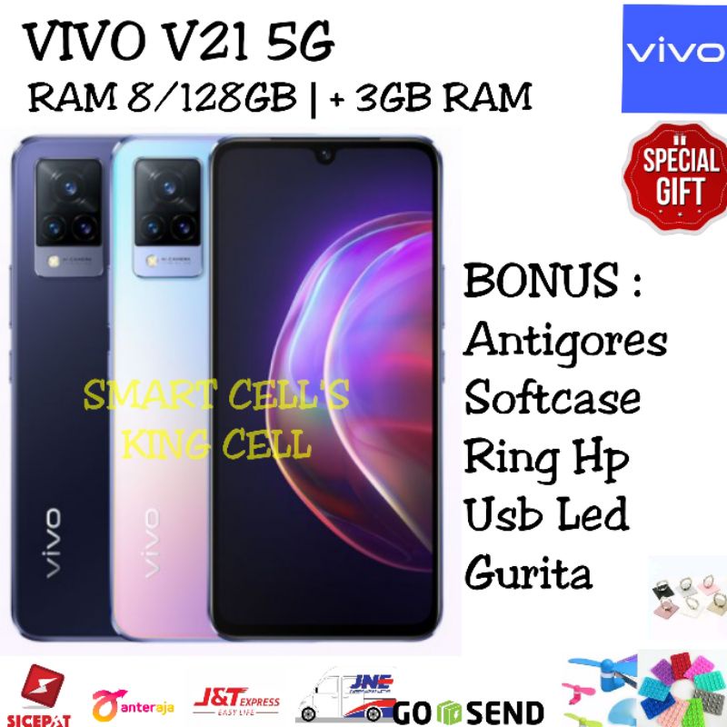 Jual VIVO V21 4G dan 5G RAM 8/128GB GARANSI RESMI VIVO INDONESIA | Shopee Indonesia