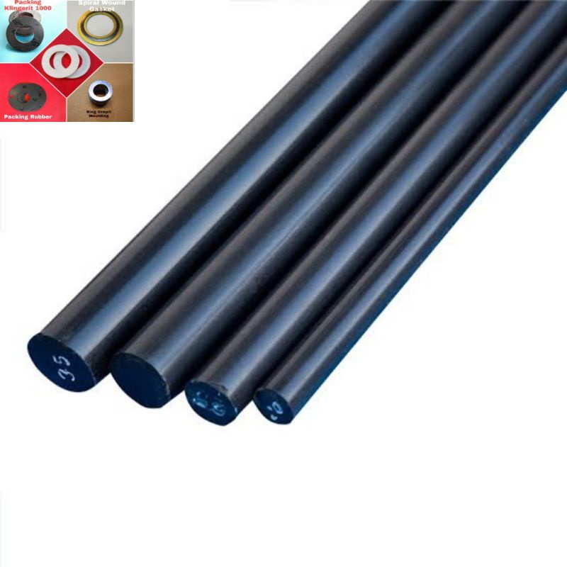 Jual Nylon Polythelene Batangan Hitam ( PE Rod ) Tebel 70mm x 50cm | Shopee Indonesia
