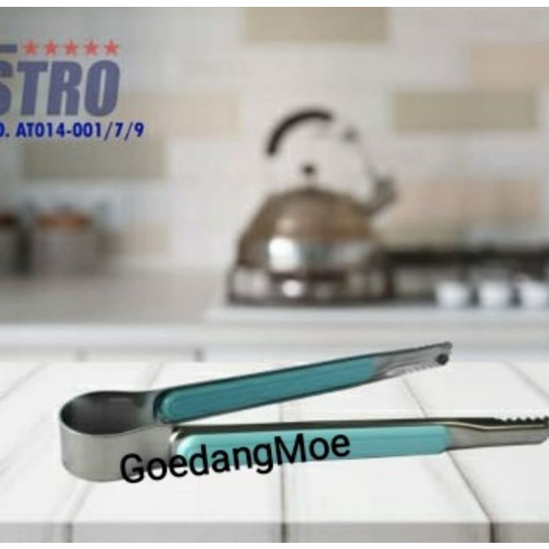 Jual Capitan makanan stainless Penjepit es makanan tong super hijau ...