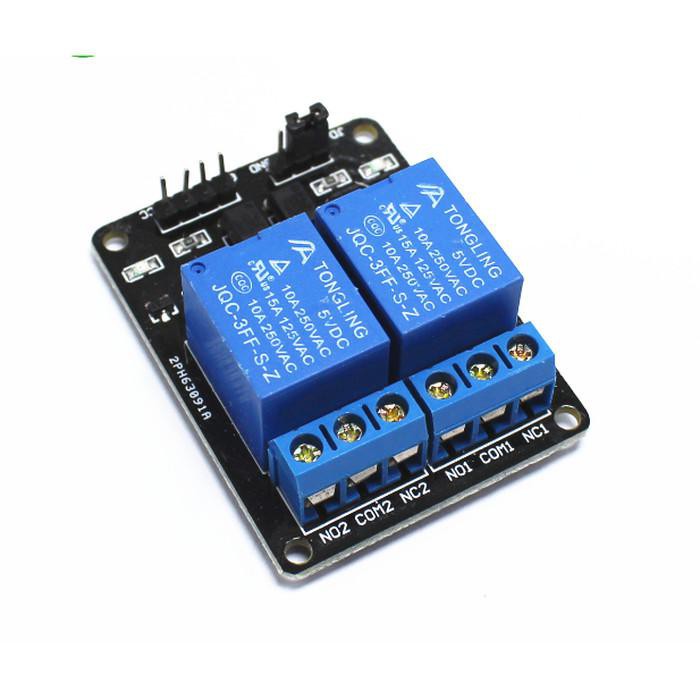 Jual Relay Module 12 Volt 2 Channel 12v with optocoupler for arduino ...