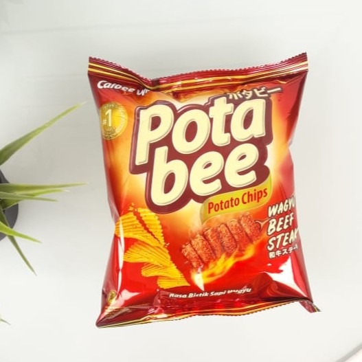 Jual Potabee Bbq/Ayam Bakar/Wagyu Beef Steak/Seaweed Potato Chips ...