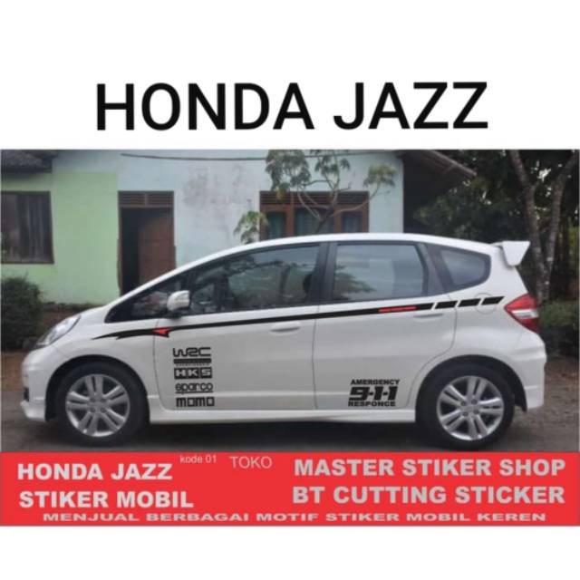Jual JZ11 sticker honda jazz ge8 gen 1 gen 2 gen 3 sticker striping ...