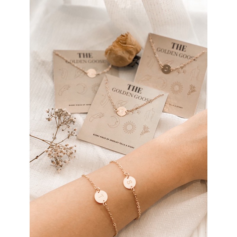 Jual Initial Bracelet (Gelang Custom Inisial Nama) | Shopee Indonesia