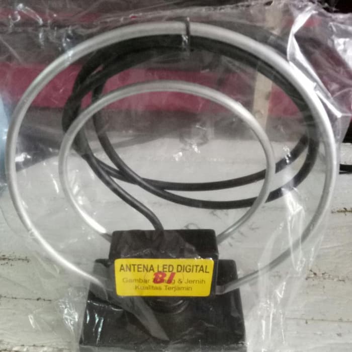 Jual ANTENA dalam / indoor untuk LED / TV tabung DIGITAL bagus hitam ...