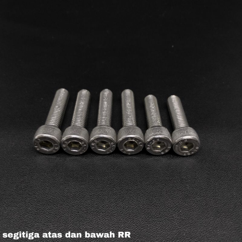 Jual baut L stainless sus 304 baut segitiga atas dan bawah ninja RR | Shopee Indonesia