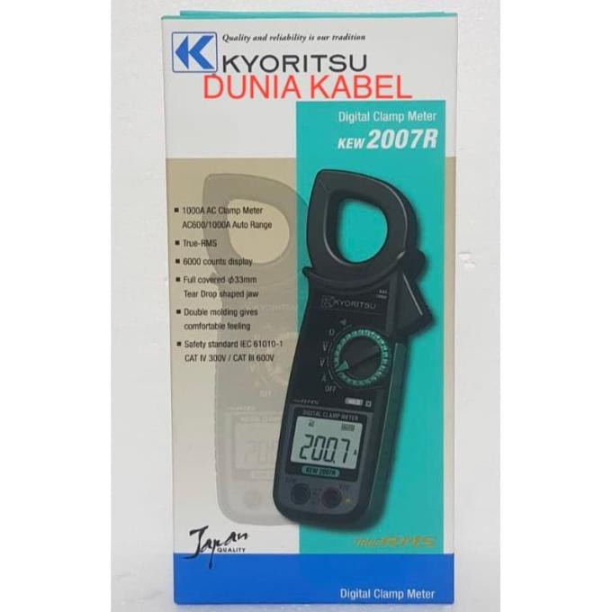 Jual Tang Ampere Amper Kyoritsu 2007R Digital Clamp Meter kew 2007 R ...