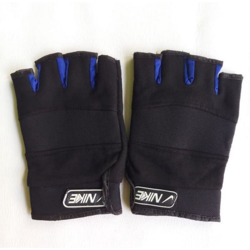 Jual Sarung tangan motor Nike half hand biker LIS Warna bike racing ...