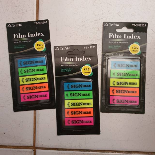 Jual Posh-it/ Stick Note Film Index Sign Here Trifelo TF-SN 5205 ...