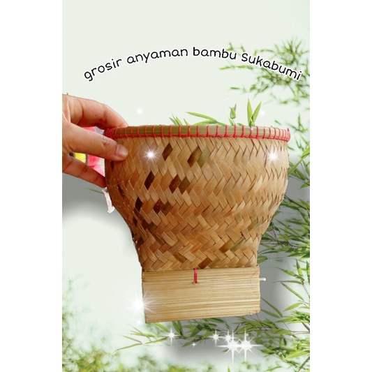 Jual bakul bambu 1 liter / boboko 1 liter / bakul kecil/ bakul 20cm ...