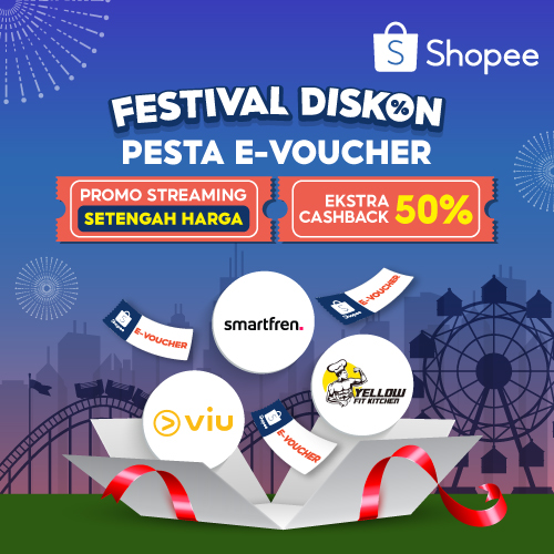Festival Diskon Pesta E-Voucher | Promo Streaming Setengah Harga ...
