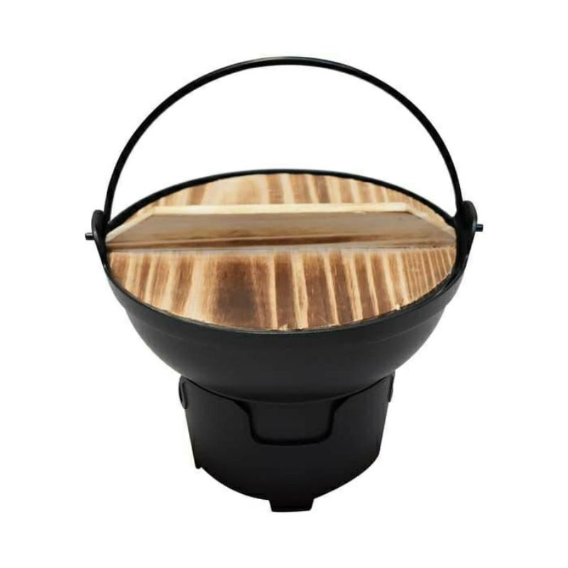 Jual Japanese Cast Iron Shabu Shabu Sukiyaki Nabe Pot 16cm 20cm Wajan ...