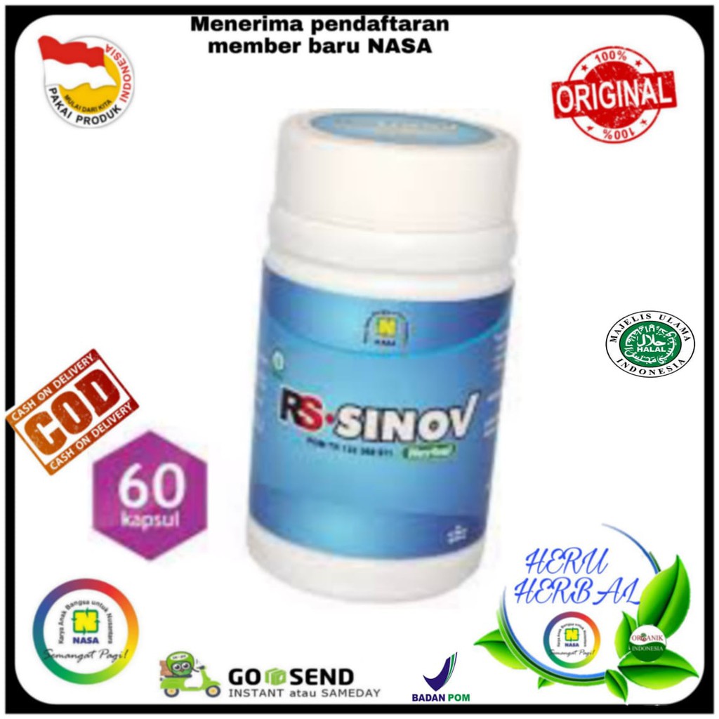 Jual RS Sinov Herbal Alami Nyeri Sendi Asli Original NASA / Stockist Pt ...