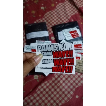 Jual STIKER PANAS KOK SAMA WAVE!! #DSGNJEPSKUY | Shopee Indonesia