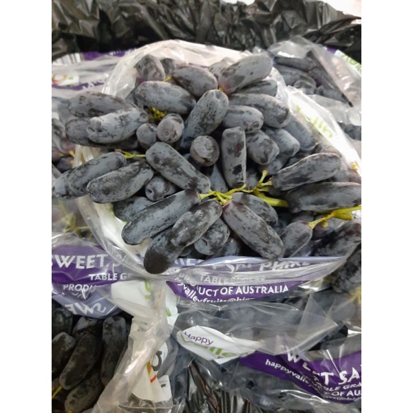 Jual Anggur Jari/Moondrop/Black Shappire Fresh | Shopee Indonesia