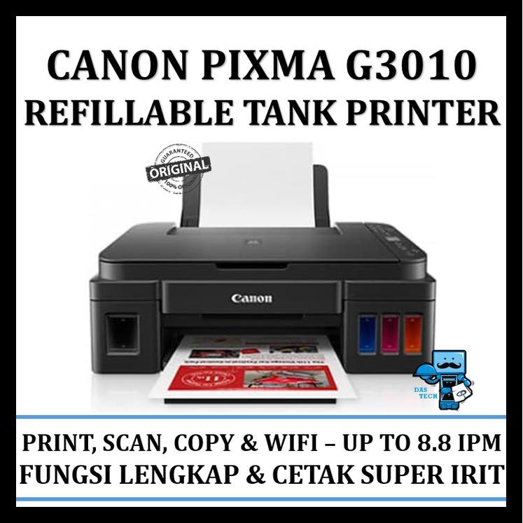 Jual Printer Canon Pixma G3010 - Refillable Tank, Print, Scan, Copy ...