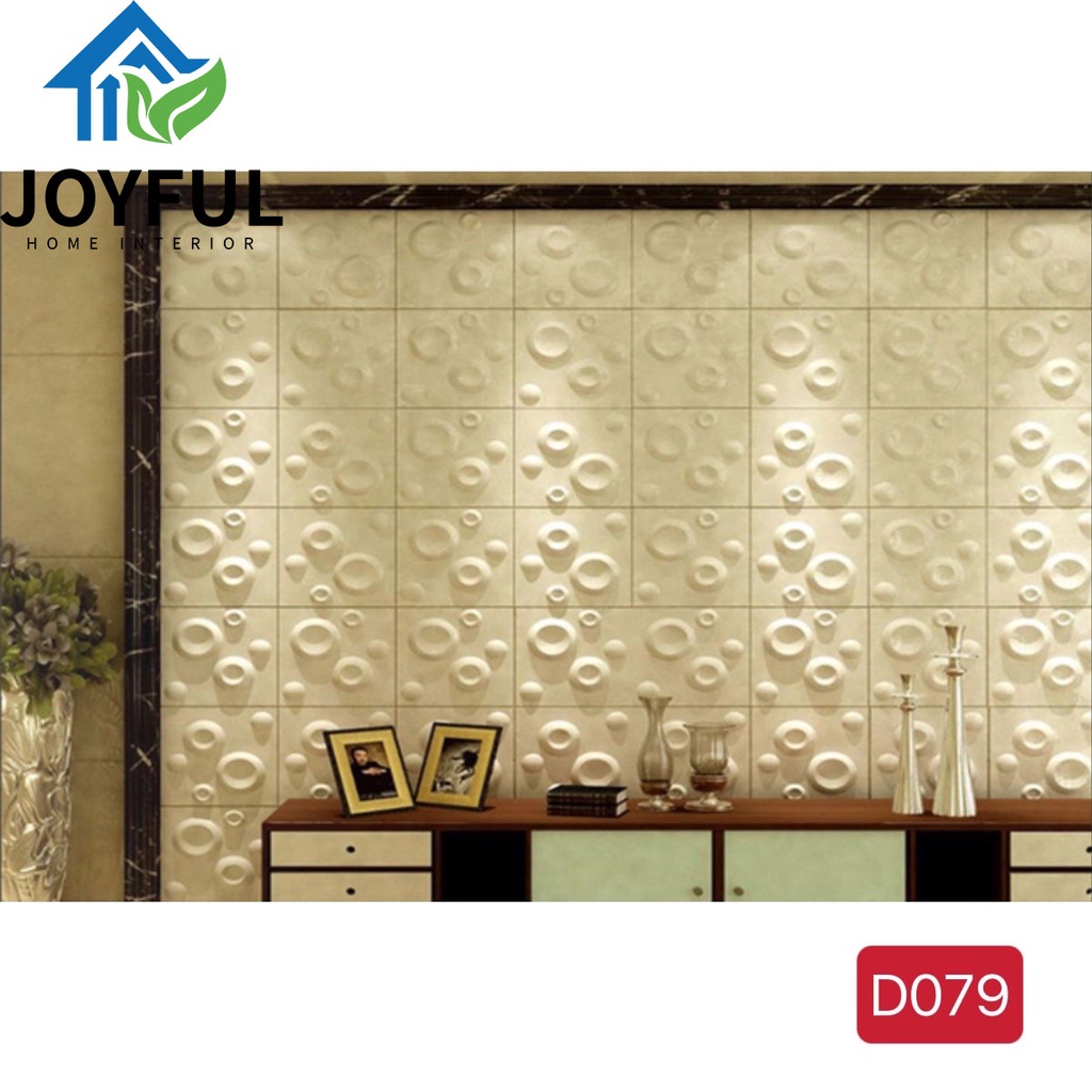 Jual Joyful Home Interior - Wallpaper Dinding PVC 3D Wallpanel • 50cm x ...