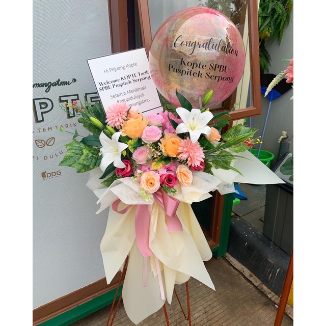 Jual STANDING FLOWER 150cm BUNGA UCAPAN BOUQUET BUKET GRAND OPENING ...
