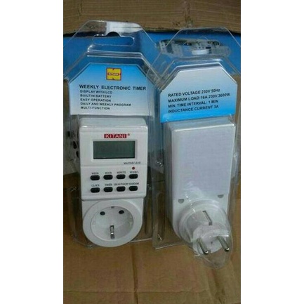 Jual Stop Kontak Timer Digital Programmable Kitani/Timer Digital Kitani ...