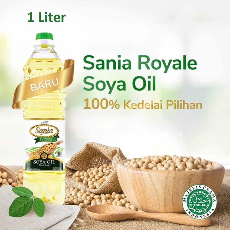 Jual SANIA ROYALE SOYA OIL MINYAK KEDELAI 1 liter | Shopee Indonesia